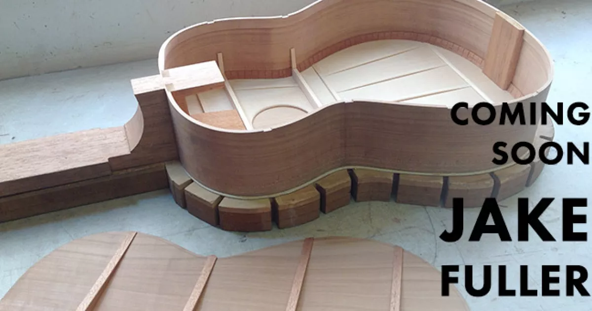 Coming Soon: Jake Fuller’s newest "Cherry" wood guitar