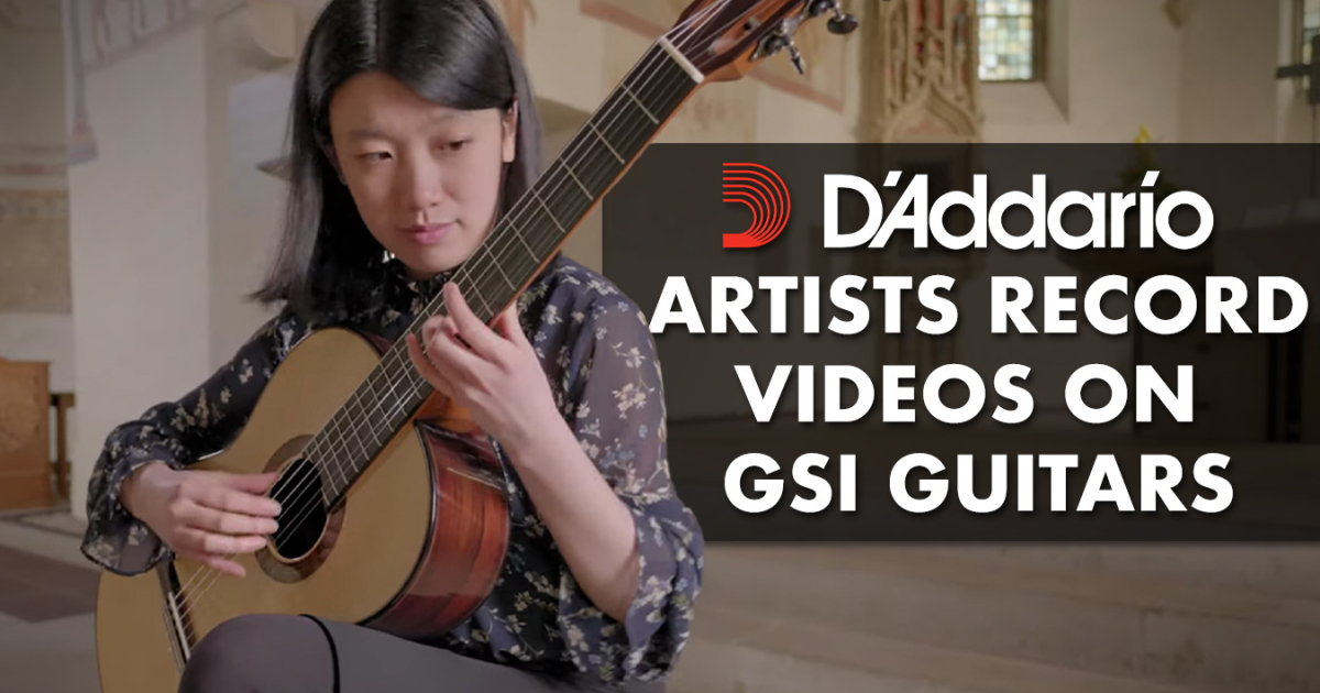 D'Addario Artists Record Videos On GSI Guitars In Europe