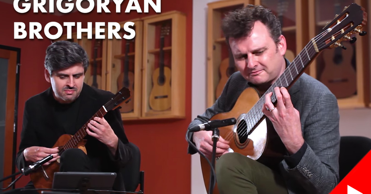 Grigoryan Brothers From Australia Visit GSI and Record Music by Brouwer ...