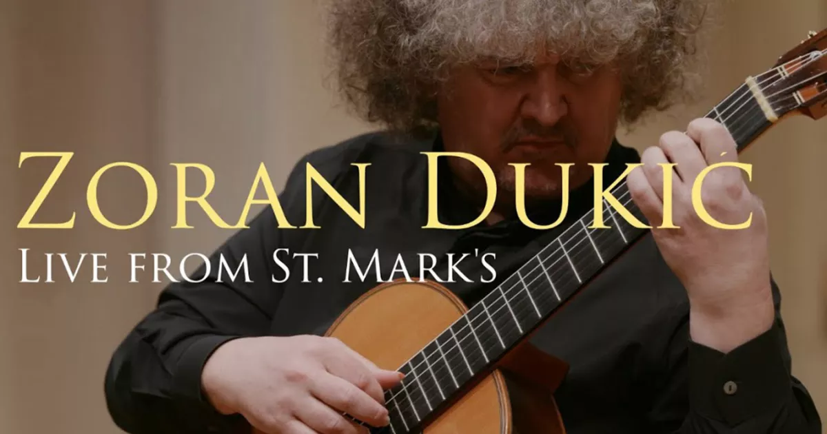 Zoran Dukić Performs at the Live from St. Mark's Concert Series - Watch ...