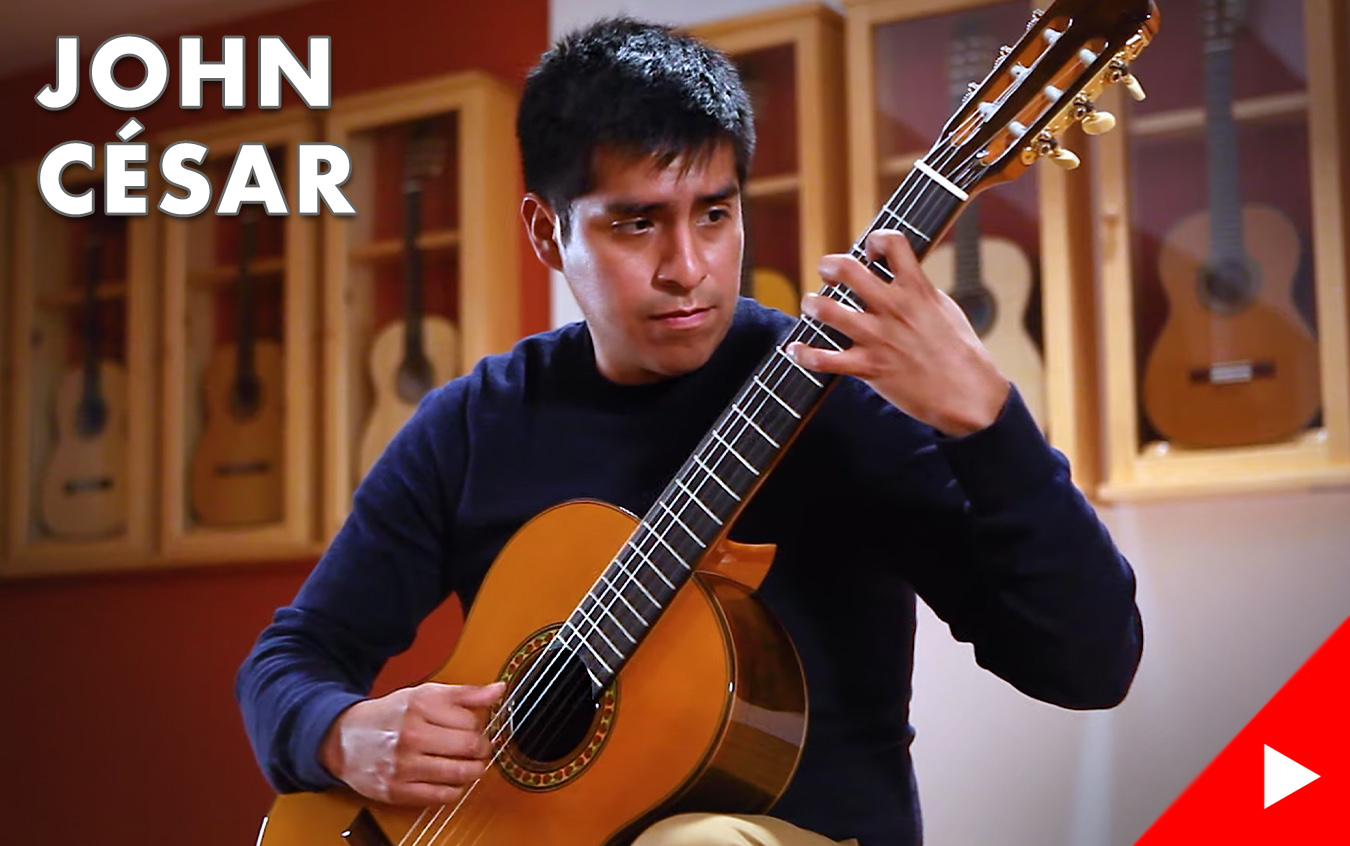 John César Of For The Classical Guitarist Records His First Videos At GSI!
