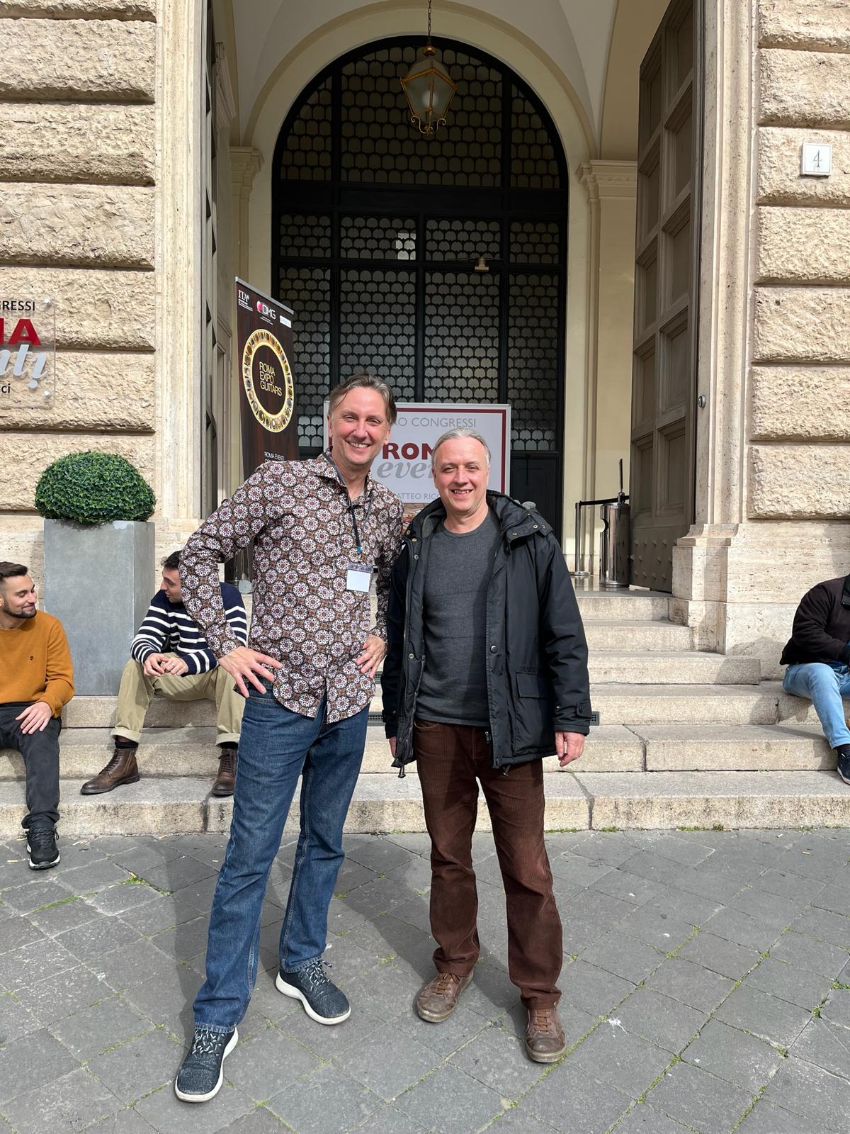 GSI President, David Collett, Visits 2024 Roma Expo Guitars!
