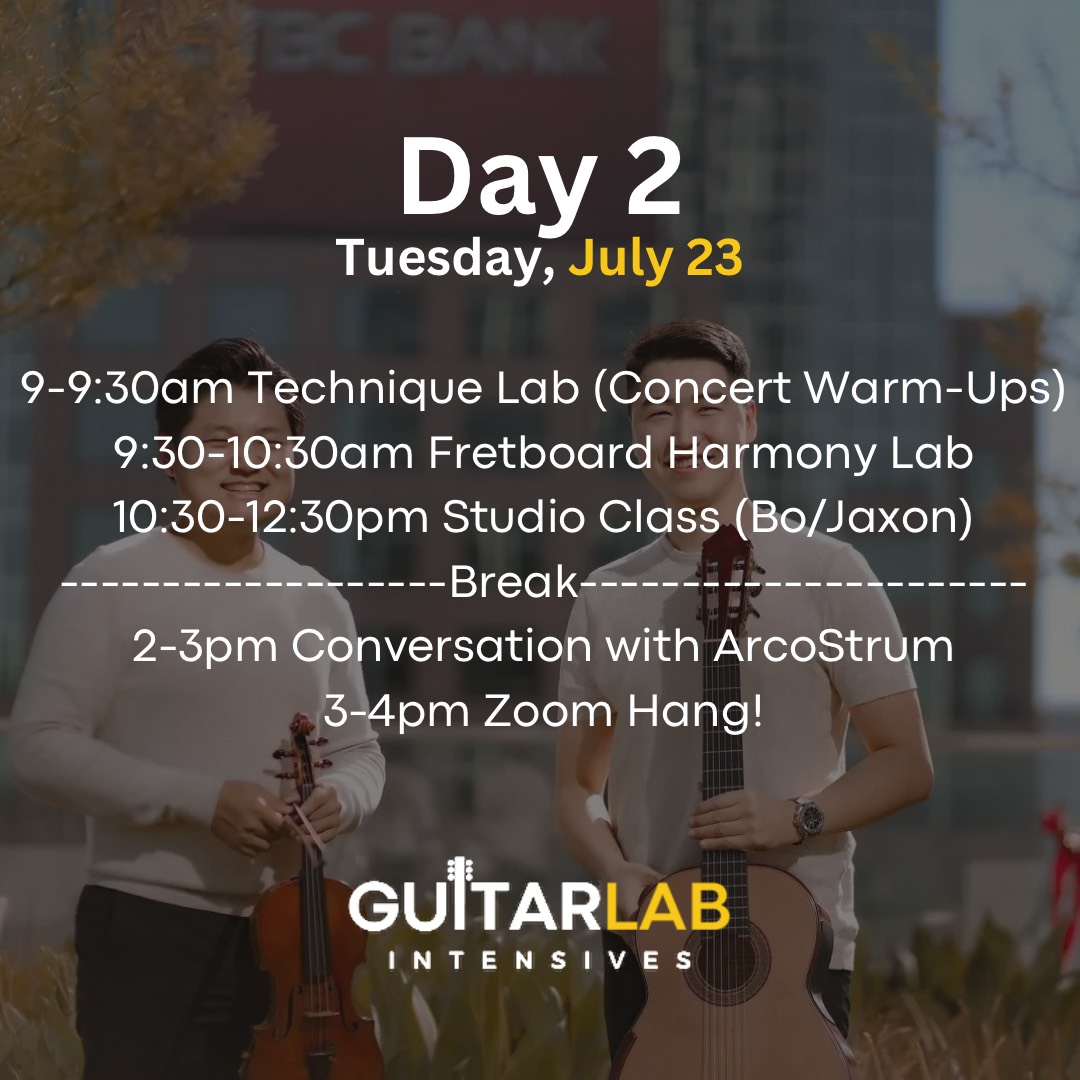 Guitarlab, a 3-day online intensive for advanced classical guitarists ...