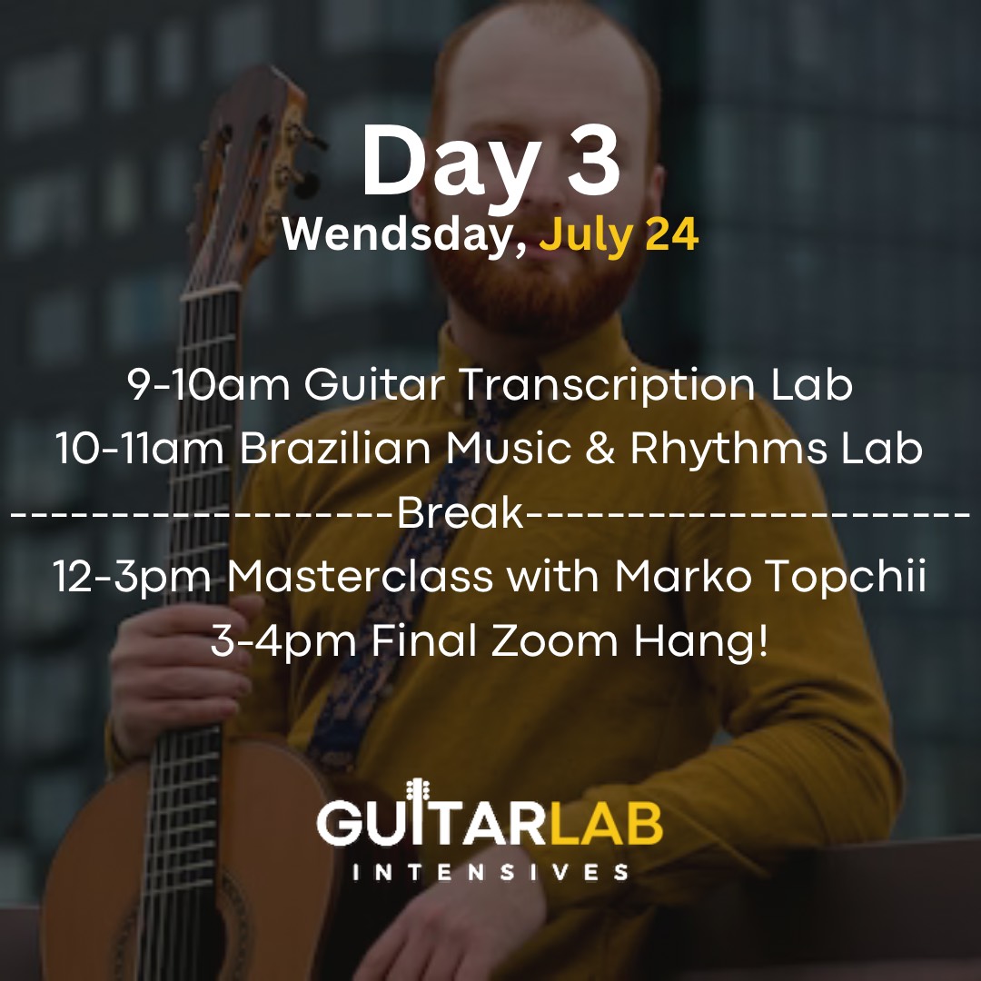 Guitarlab, a 3-day online intensive for advanced classical guitarists ...