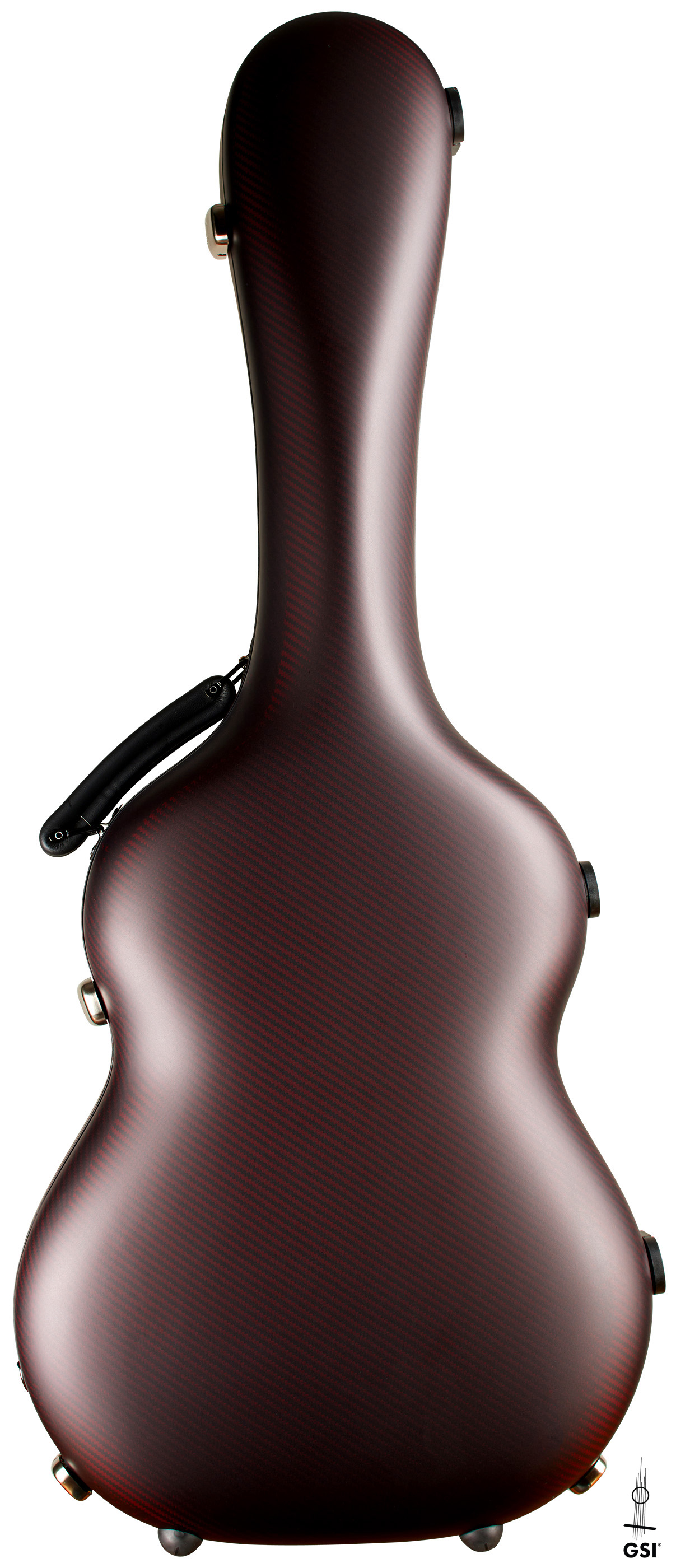 “Luthier Series Carbon Case” by Leona Cases - Matte Bordeaux