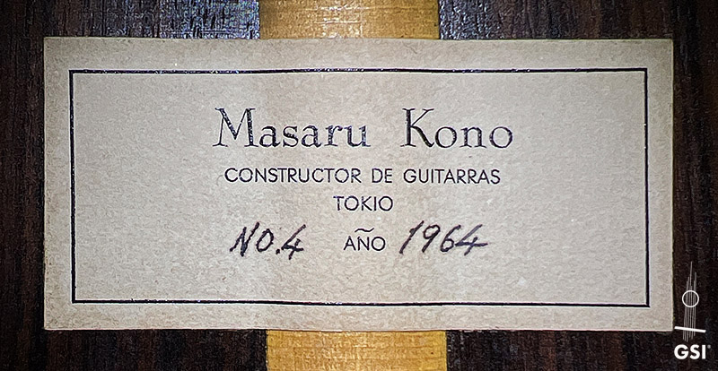 1964 Masaru Kohno "4" SP/IN Guitar | GSI