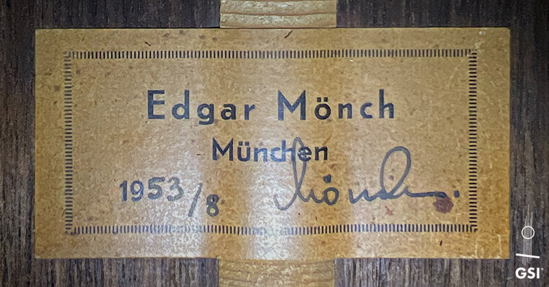 1953 Edgar Monch SP/IN Guitar | GSI