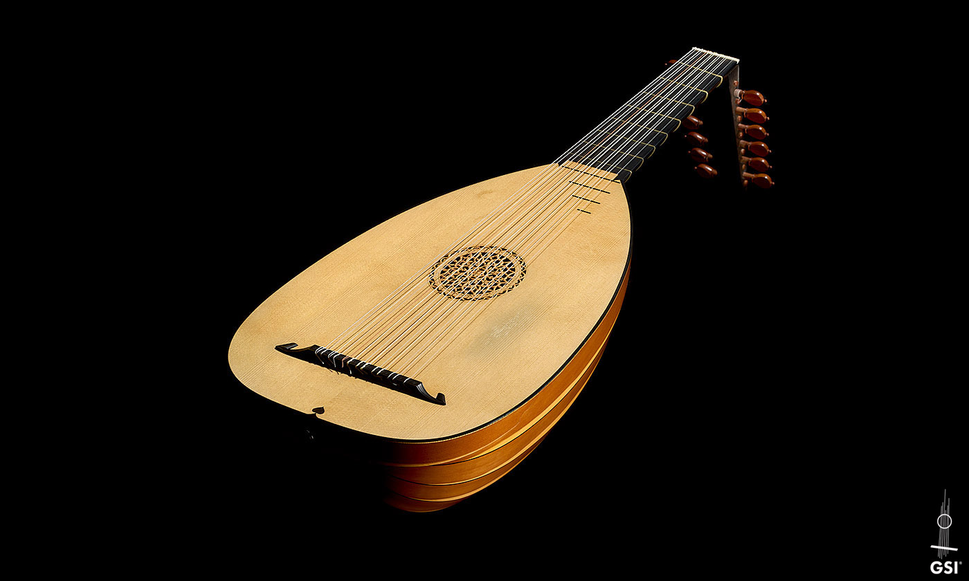1988 Fritz Ober "7-Course Renaissance Lute" SP/YW Guitar | GSI