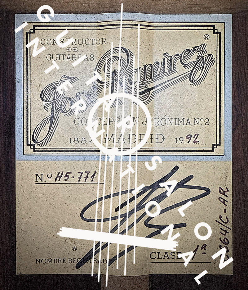 1992 Jose Ramirez "1a Da Camara" SP/CSAR Guitar | GSI