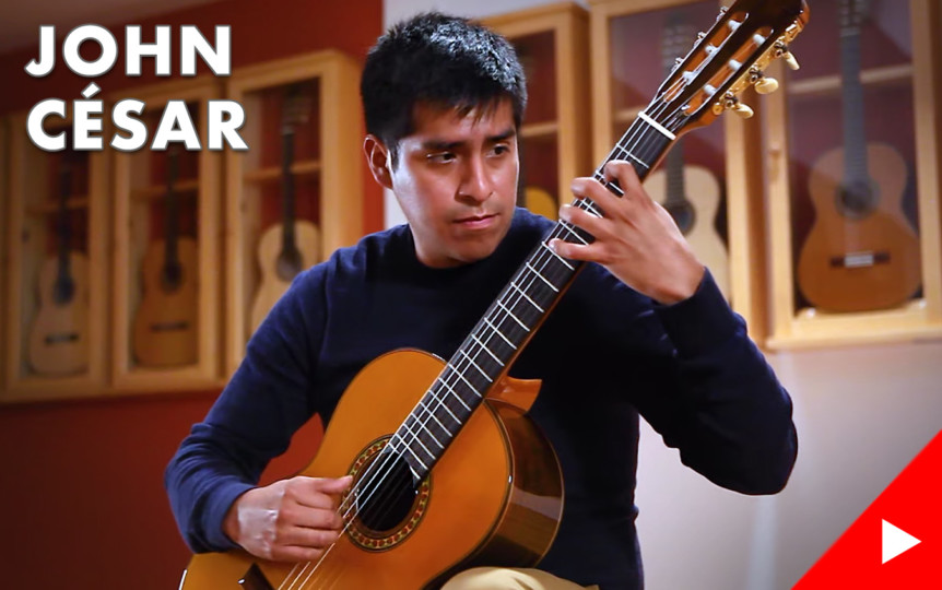 John César Of For The Classical Guitarist Records His First Videos At GSI!